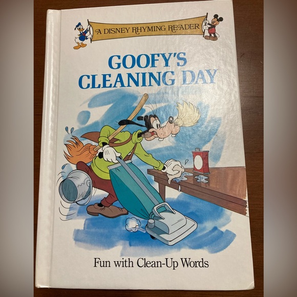Disney | Other | 988 Disney Goofys Cleaning Day A Disney Rhyming Reader ...